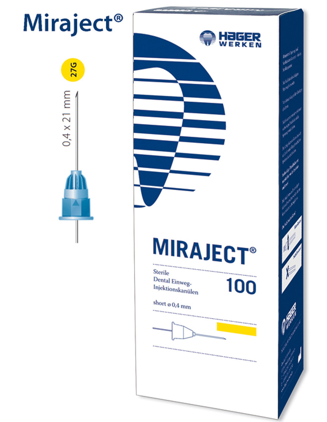 Agujas Miraject Ø 0,4 mm × 21 mm